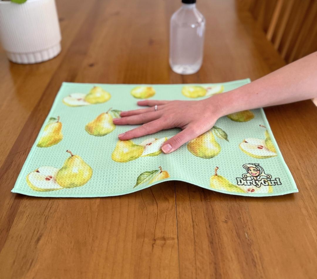 Pear Affair Cleaning Cloth – Quick-Dry Kitchen Cloth | DirtyGirl